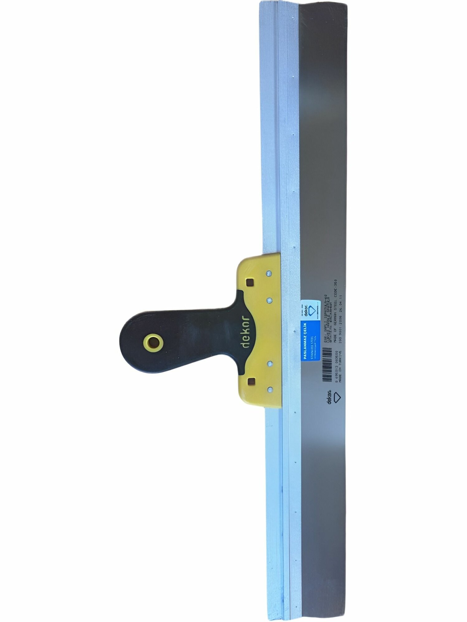 Шпатель DEKOR 600 мм нержавеющая сталь фасадный, ручка с эластомерным покрытием 350