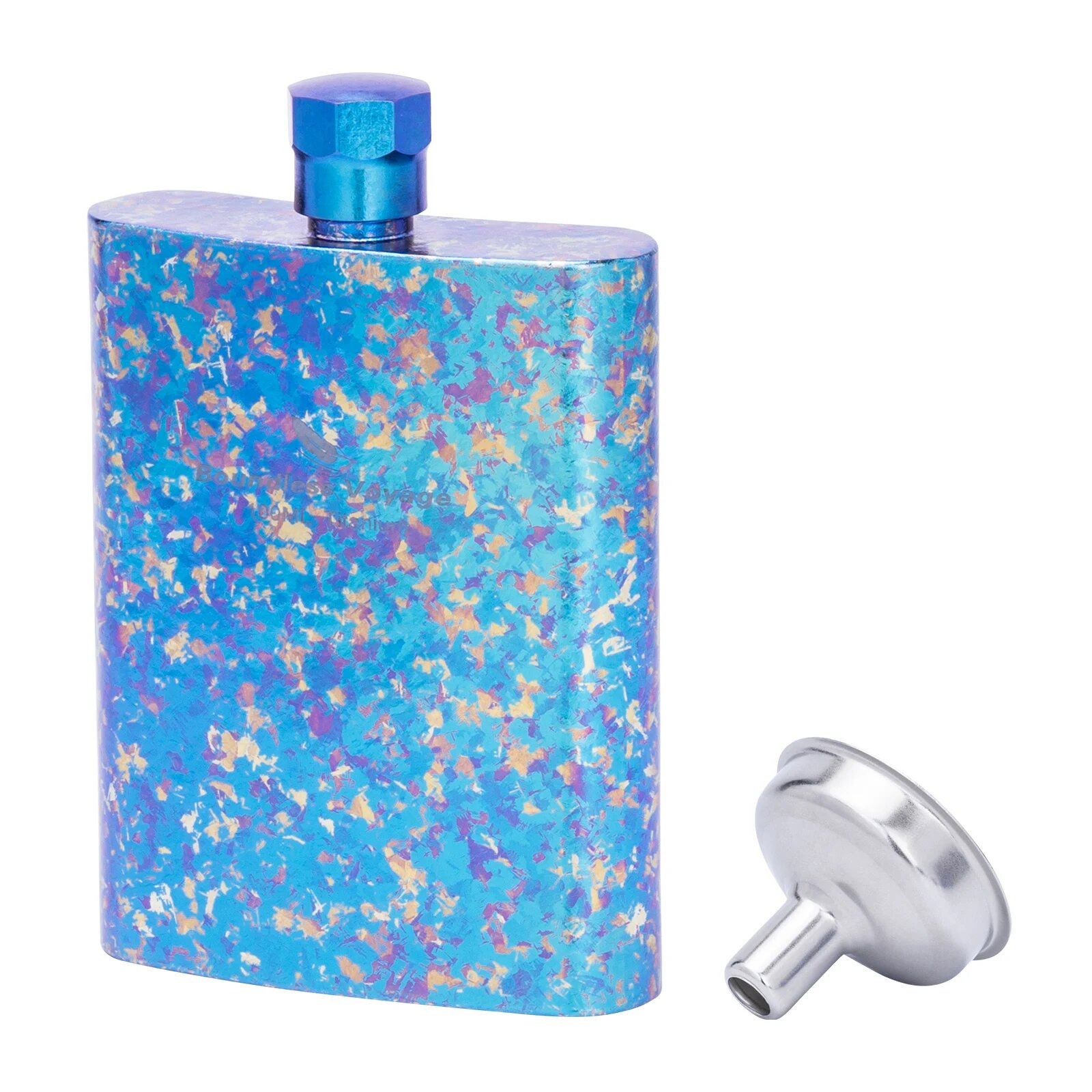 Фляга из титана Boundless Voyage 100 мл, Blue