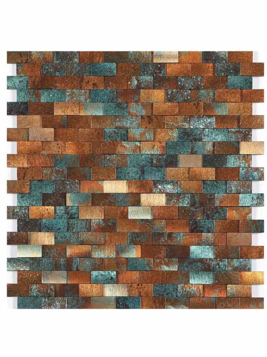 Металлическая настенная мозаика 3D для фартука 1 штука