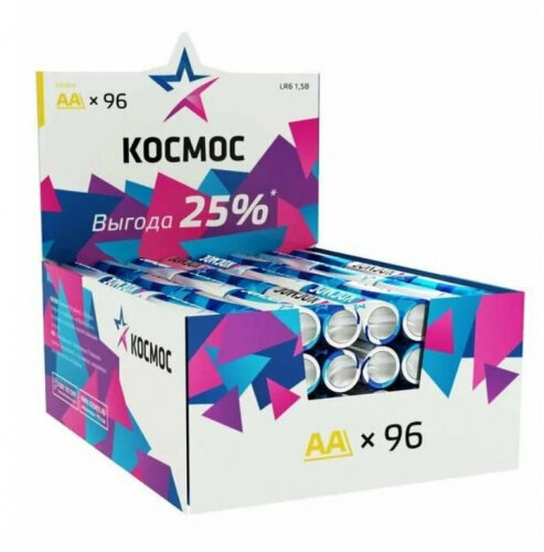 Элемент питания алкалиновый Космос Электро Космос AA/LR6 (уп.96шт), KOCLR6_96BOX