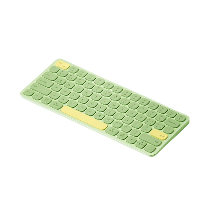 Клавиатуры BOW Teal Green Dai-Wireless Dual Bluetooth Single Keyboard Charging