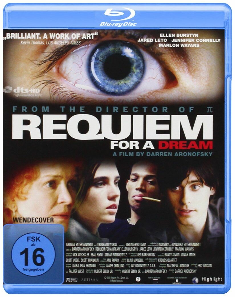 Реквием по мечте (2000) Blu-ray (блю рей диск) психологическая драма