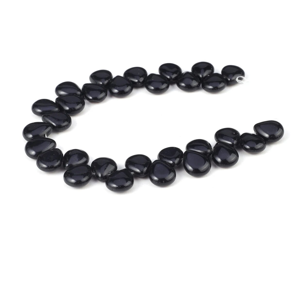 Бусина агат красный Черный, черный