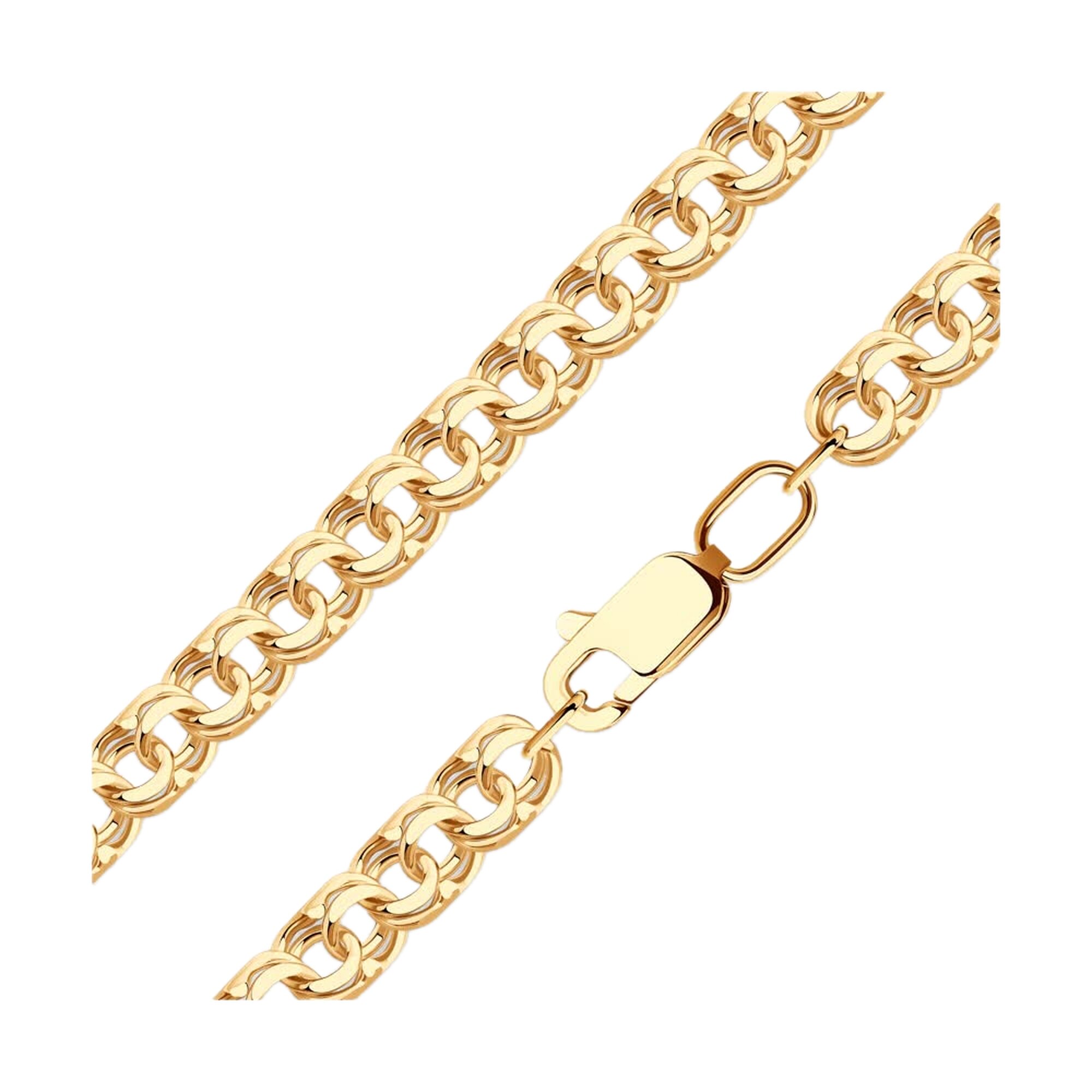 Цепь красное золото, 585 проба