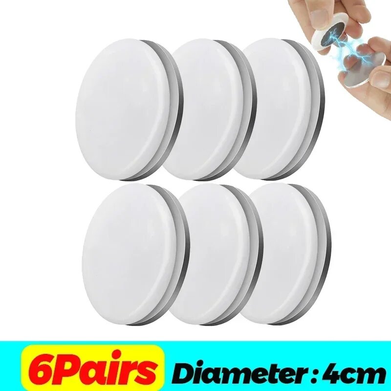 Магнитные утяжелители для штор Белый, White-6Pairs