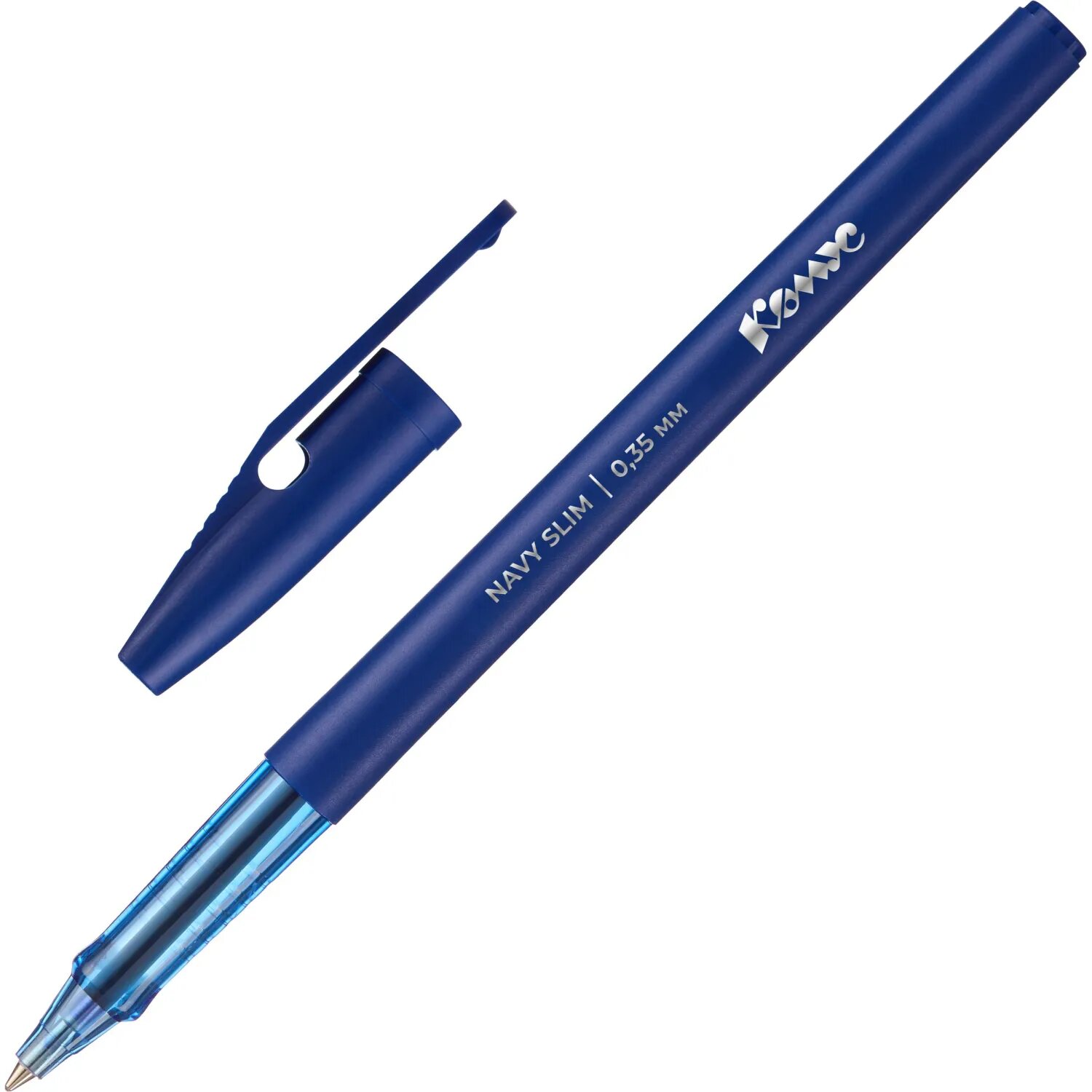 Ручка шариковая неавтомат. Комуc Navy Slim, масл, син,0.35мм