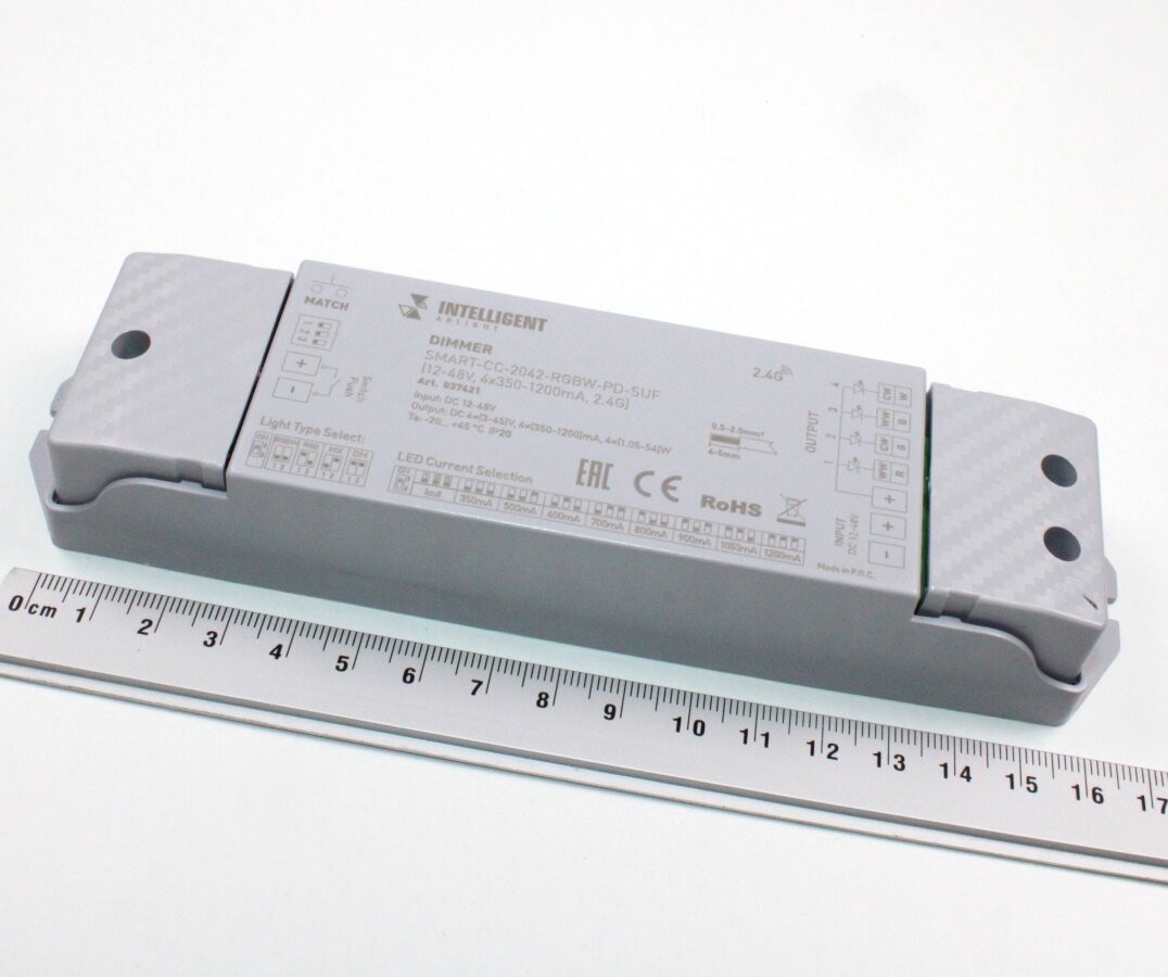 4ch SMART-CC-2042-RGBW-PD-SUF (12-48V, 4x350-1200mA, 2.4G, управляется пультами серии Smart), Контроллер, Arlight