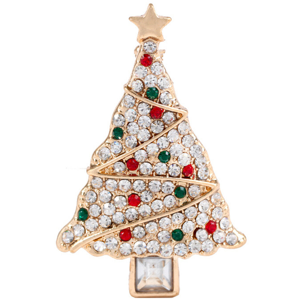 Ювелирные изделия для рождественской елки брошь винтажная разноцветная сплава лацка