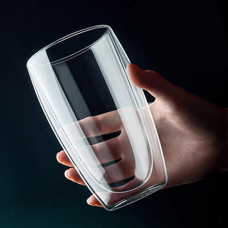 Прозрачный стеклянный стакан для напитков Style A 450ML — фото 1
