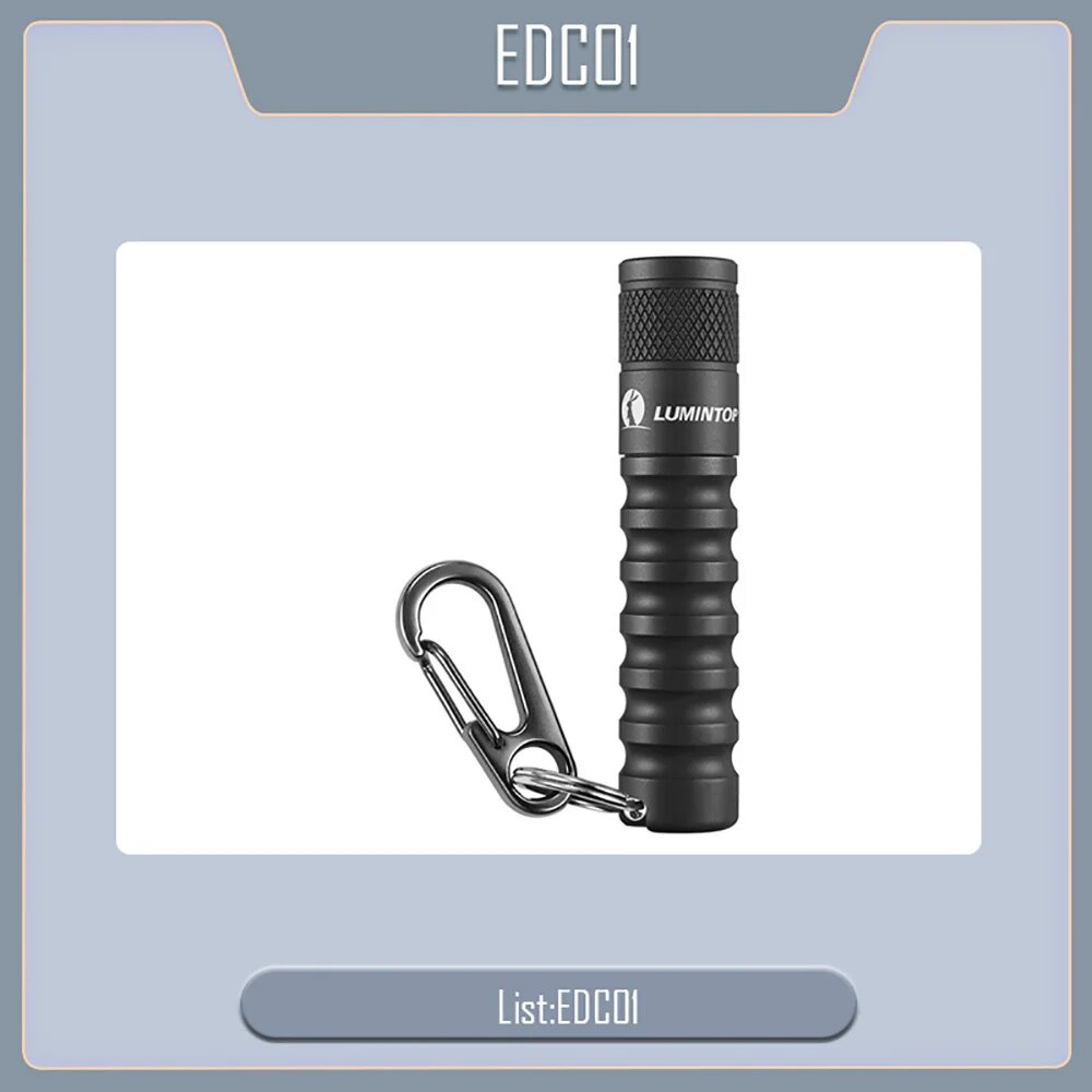 LUMINTOP Outlook EDC01 фонарик Черный, EDC01 no battery