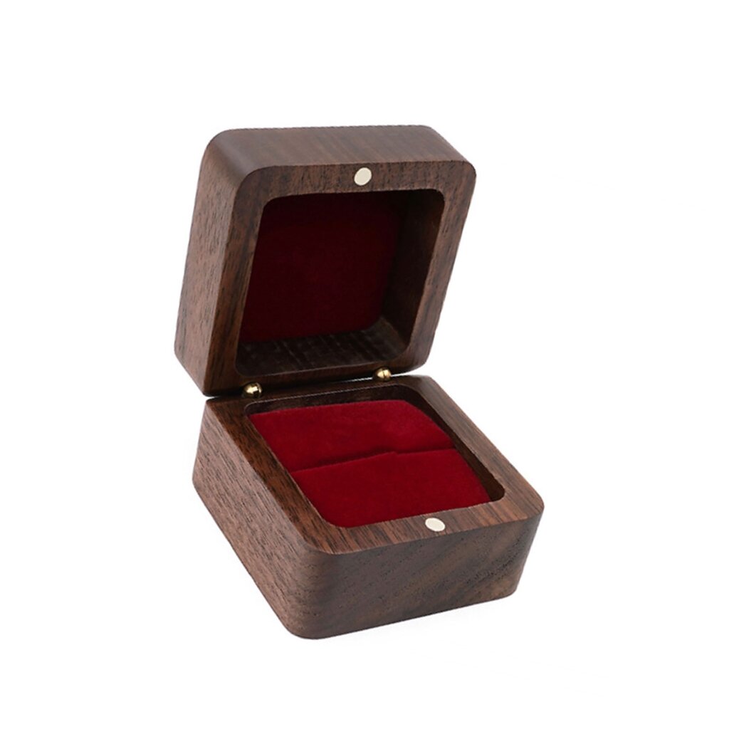Роскошная коробка для обручального кольца красивые деревянные кольца для хранения ювелирных украшений для и годовщины