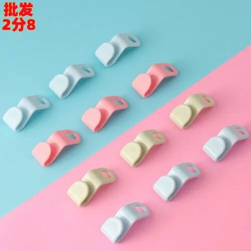 20шт! Крючки белые для вешалок плечиков, Набор петлей крючков для организации хранения вещей в шкафу