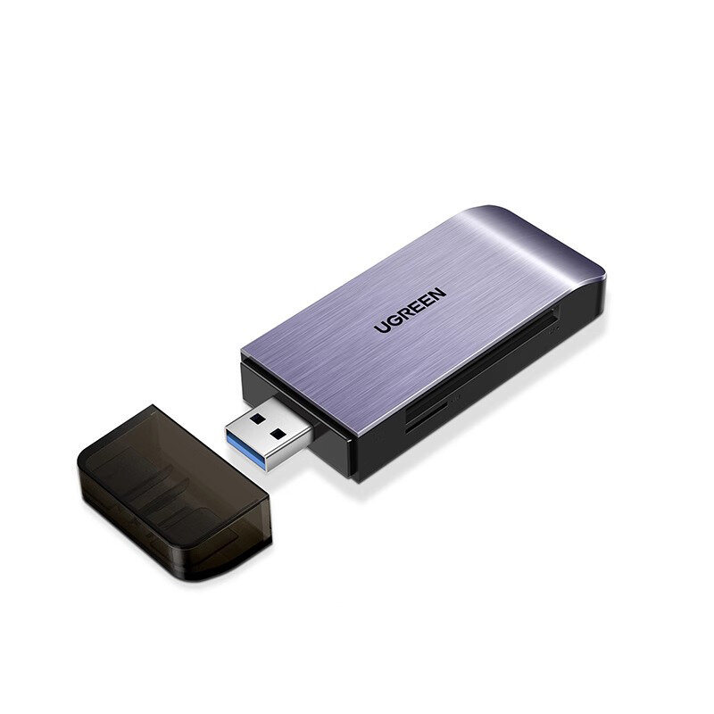 USB-считыватель карт UGREEN 50540-multi-card single read алюминиевый корпус, поддержка SD/TF/CF/MS
