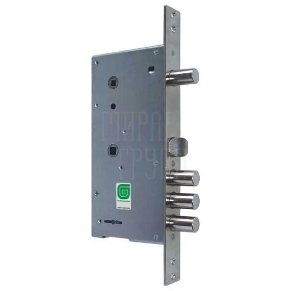 Замок Guardian (Гардиан) врезной сувальдный с задвижкой и защёлкой ЗВ 30.15 4 кл. /123:455/ никель