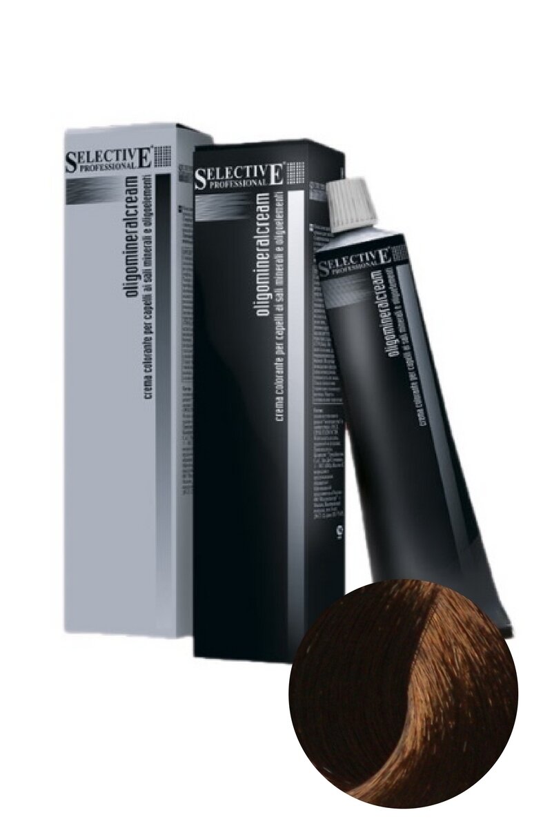 SELECTIVE PROFESSIONAL Крем-краска OLIGO MINERAL CREAM 7.34 блондин табачный, 100 мл