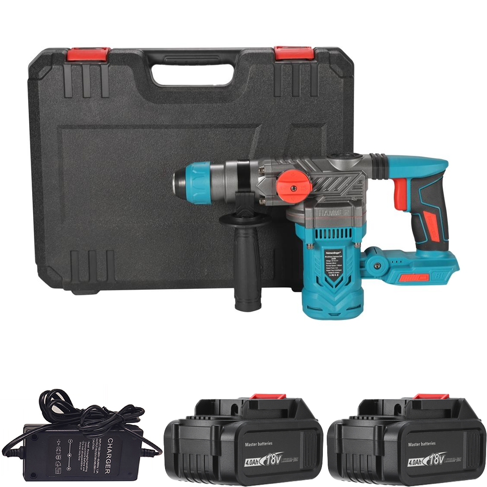 Перфоратор Heimerdinger LB305 Домашний 2-Режима (Сверло+Удар) 18V - Лёгкий Бесщеточный для Ремонта