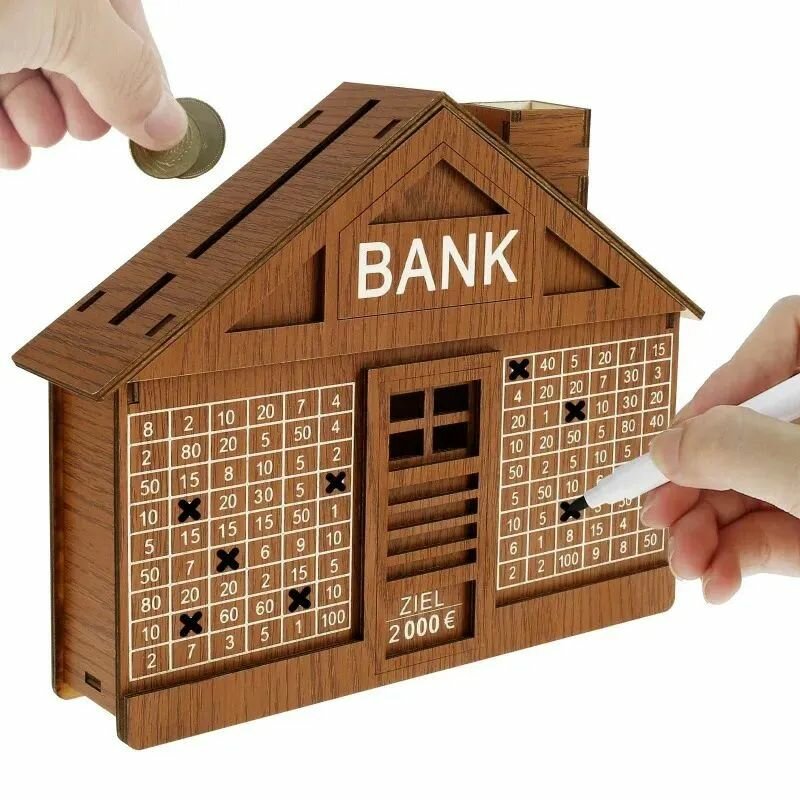 Квота на 2000 штук, ручная сборка, копилка, изысканный дизайн