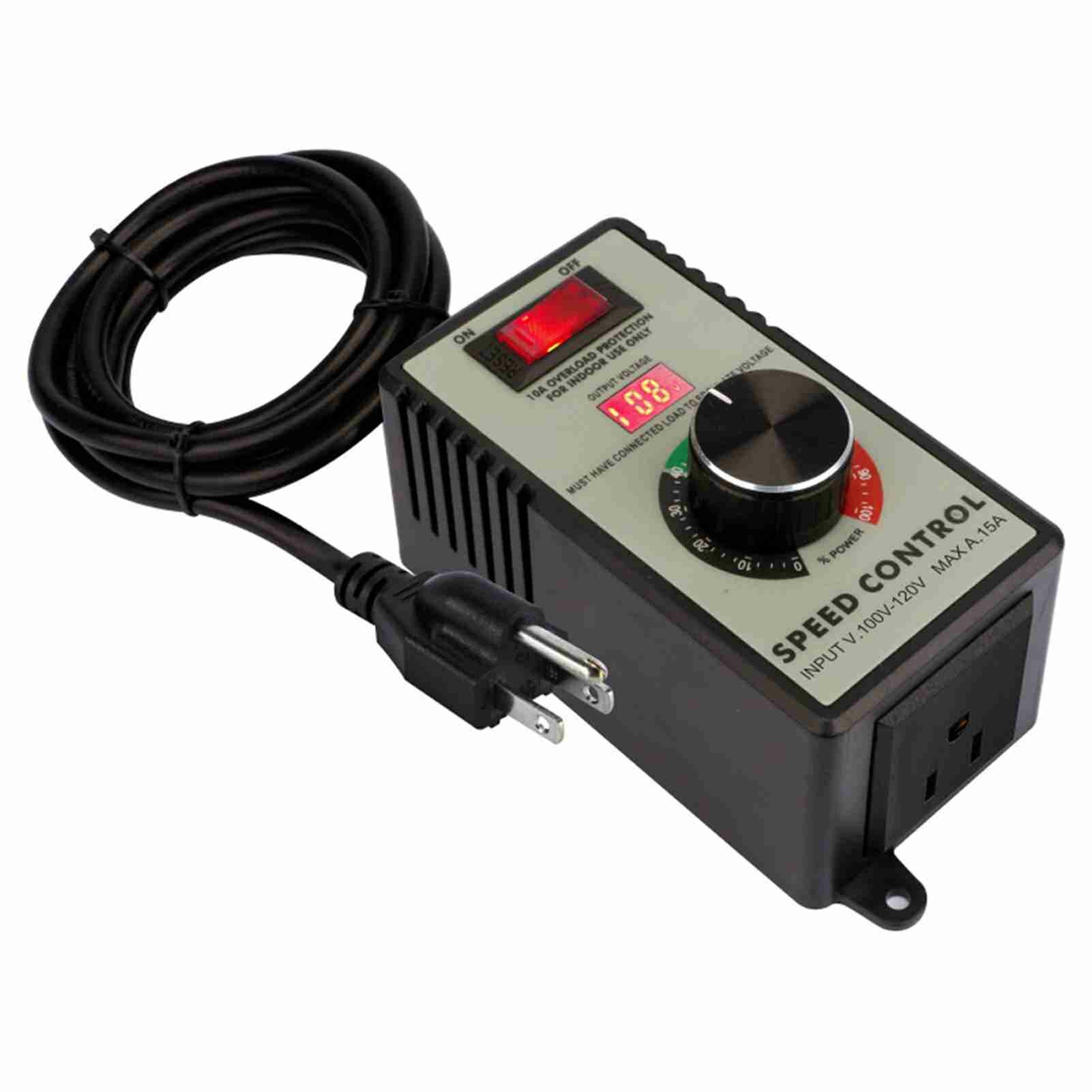 4000W High Power Stepless Speed Controller Switch Portable Motor Voltage Regulator Electric Tools Governor for Angle Grinder Exhaust Fans Tungsten Filament Bulbs Marble Machine Blower