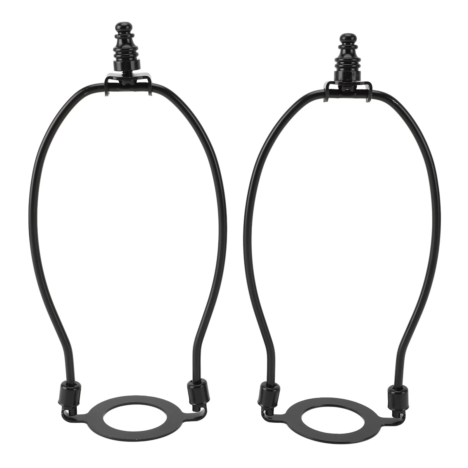 Комплект из 2-х регулируемых держателей абажуров с цоколем E26, держатель для абажуров из металла для настольных и напольных ламп, черный