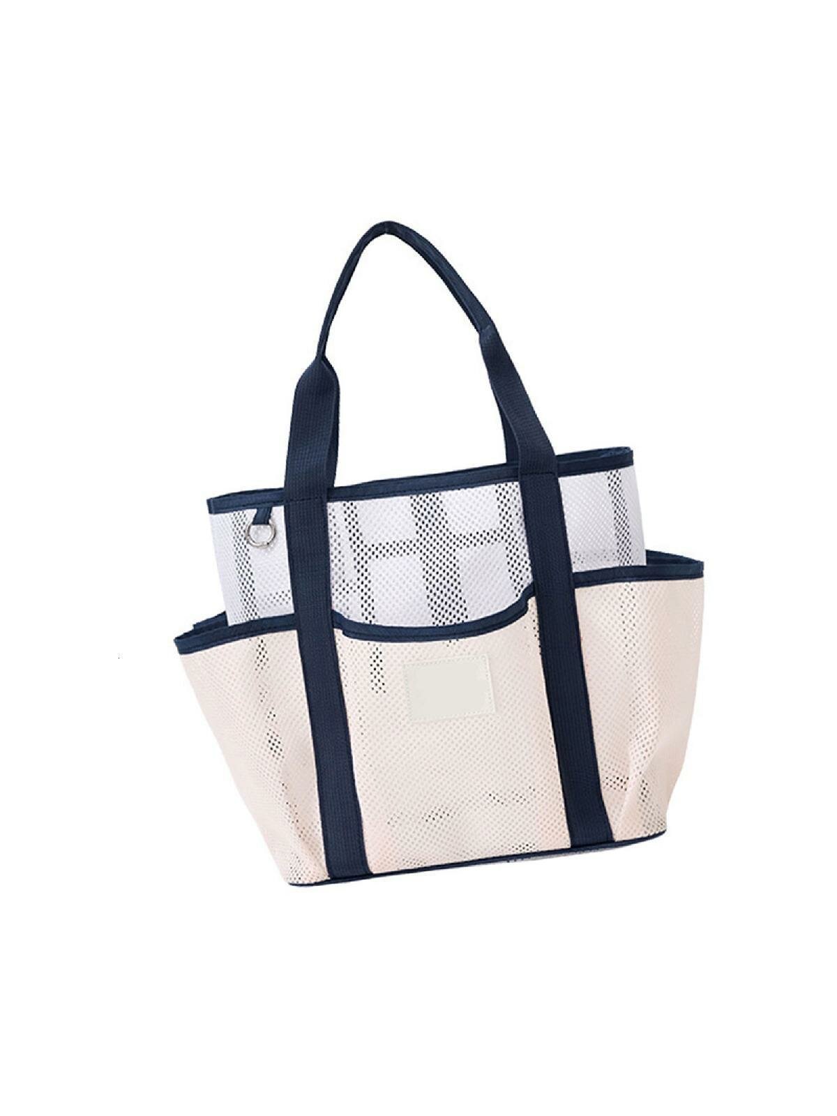 Практичная и легкая пляжная сумка с привлекательным дизайном, открытая сумочка, подходящая для самых необходимых вещей на лето