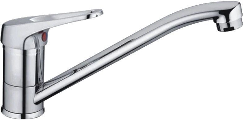 Смеситель для кухни Haiba HB13 HB4813 с поворотным изливом, хром, глянцевый, однорычажный, латунный, с керамическим картриджем