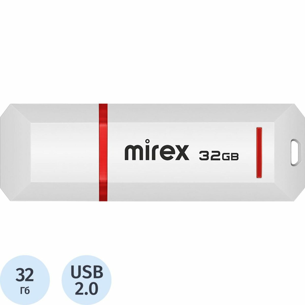Флеш-память USB Mirex USB KNIGHT WHITE 32Gb (13600-FMUKWH32) (1835845)