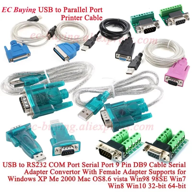 USB to DB9 Serial TTL RS232 FT232 Module — фото 1