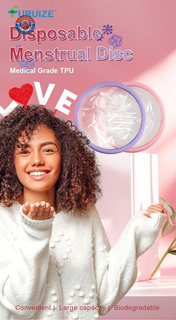 Одноразовый менструальный диск для женщин, удобная защита на 12 часов, безопасная гигиеническая альтернатива тампонам и прокладкам, 1 шт