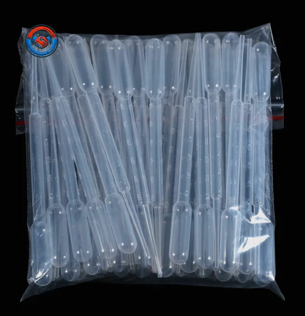 Набор пластиковых пипеток 3 мл для мыловарения, творчества и точного дозирования, 100 шт, градуированные пипетки Пастера для красителей, аромамасел и кулинарии