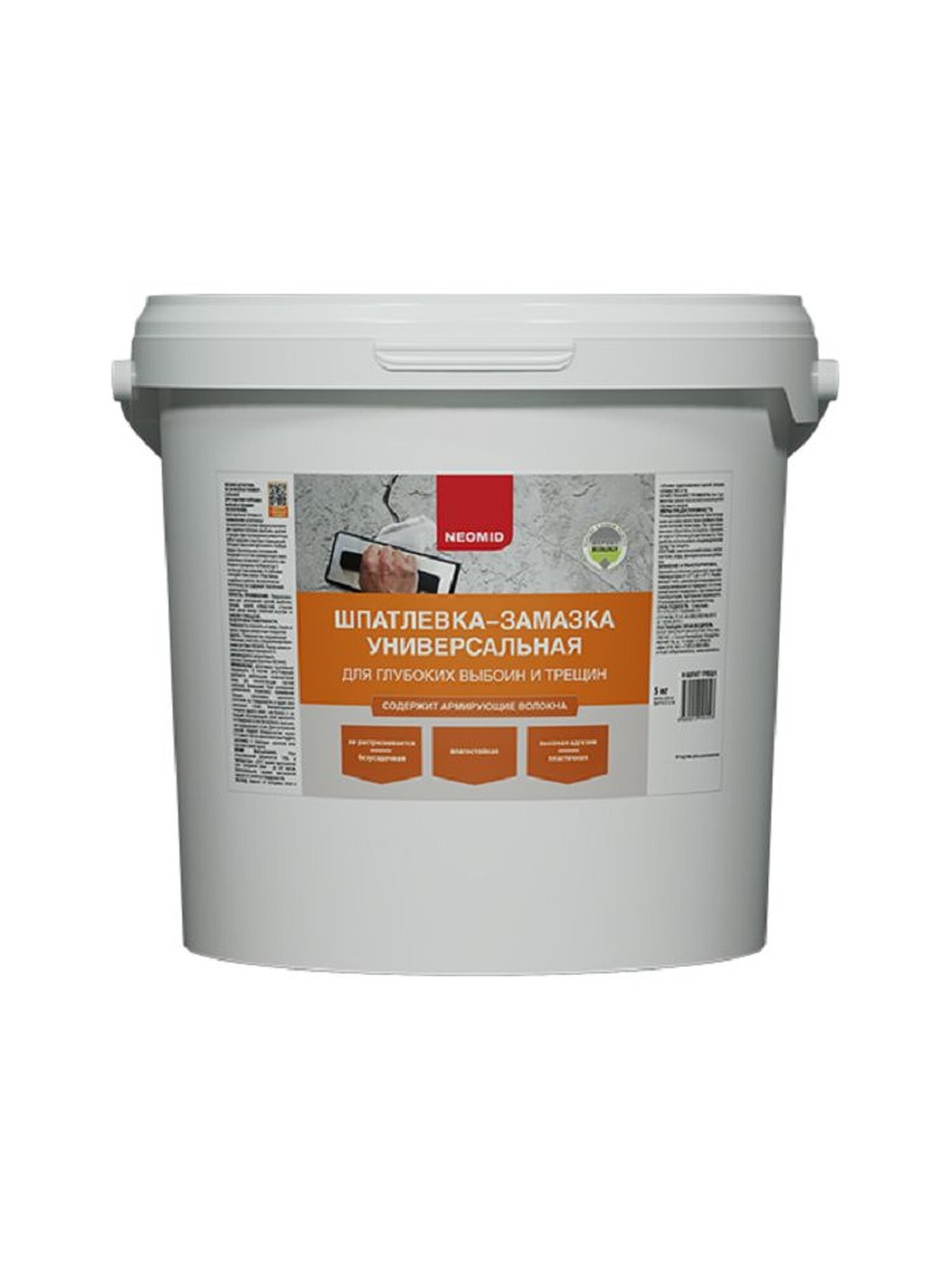 Шпатлевка-замазка для глубоких трещин NEOMID, акриловая, 1.4 кг