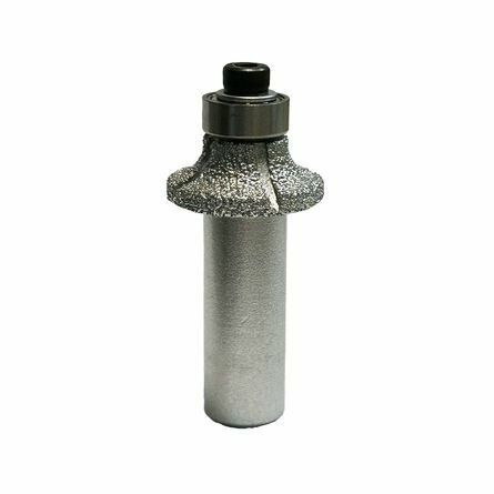 Фреза алмазная с роликом для ручных фрезеров для камня и керамогранита профиль H, r5 мм