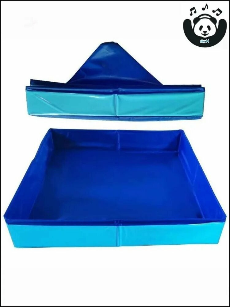 Эксклюзивная песочница для творчества синяя LIN 50x50x8 см