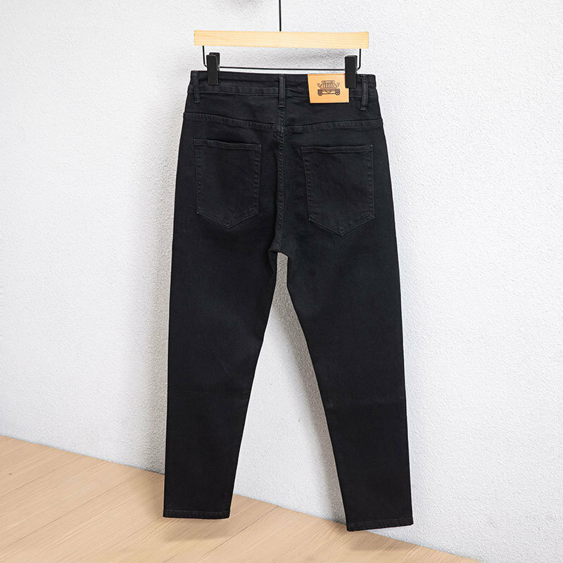 Тренд RONG CH Мужские Джинсы Высококачественные Белые Слим Кроп Кэжуал Деним, Размер_32