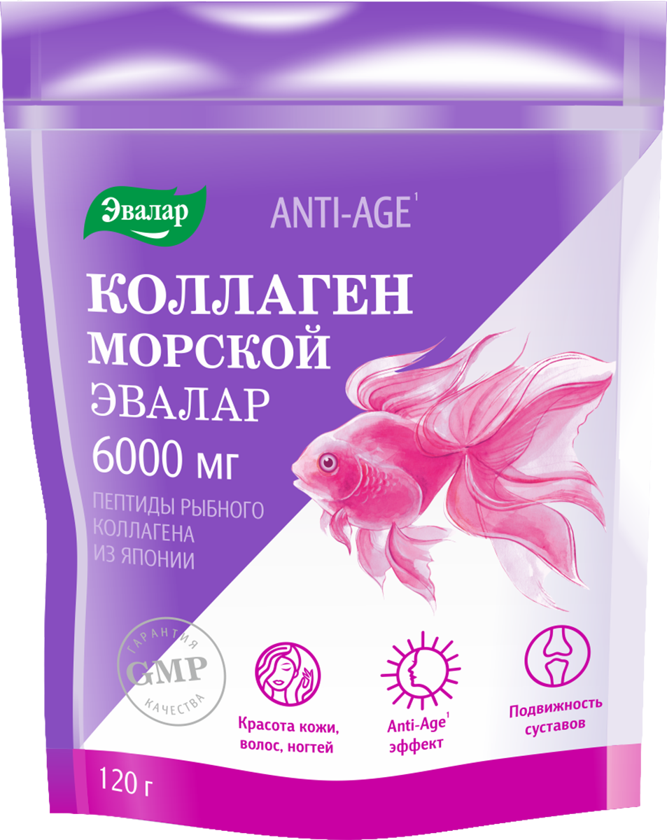 Коллаген морской пор, 6 г, 120 мл, 120 г, 1 шт, 1 уп.