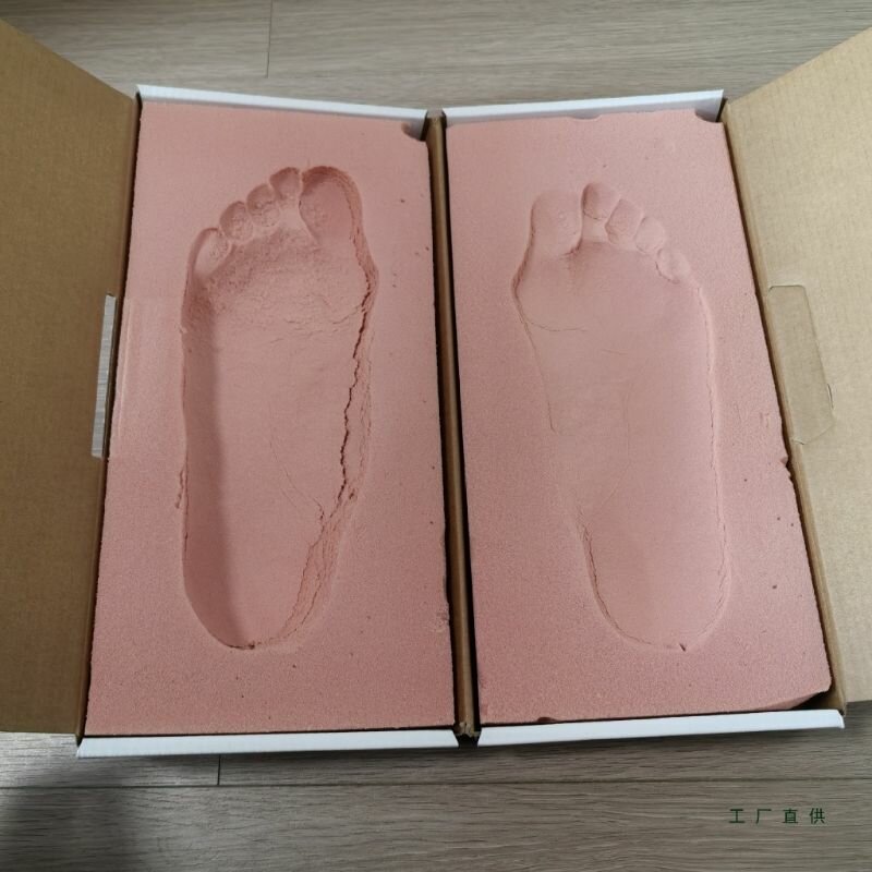 Коробка пленки для ног с 3D отпечатком ноги