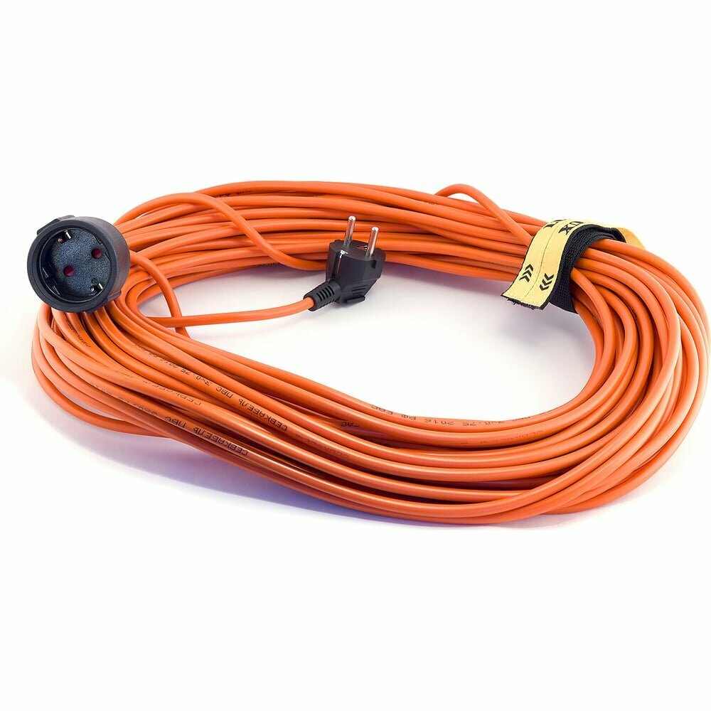 Силовой удлинитель, с заземлением, 50м, 1 розетка LUX, УС1-Е-50