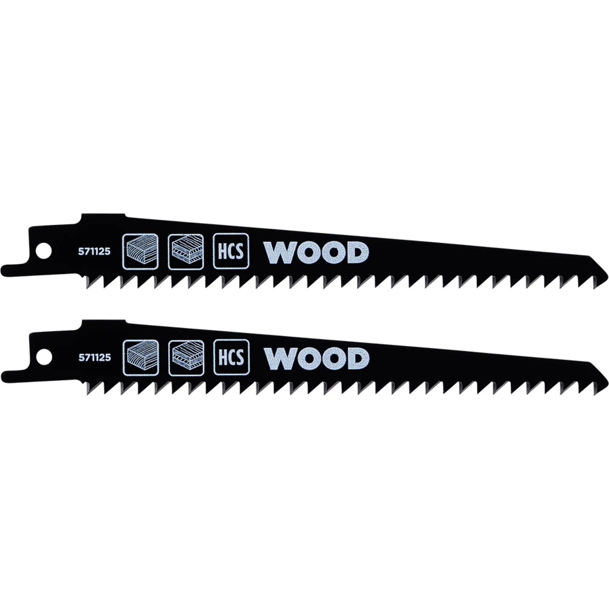 Полотно для сабельной пилы по дереву KWB 571125, 2 шт.