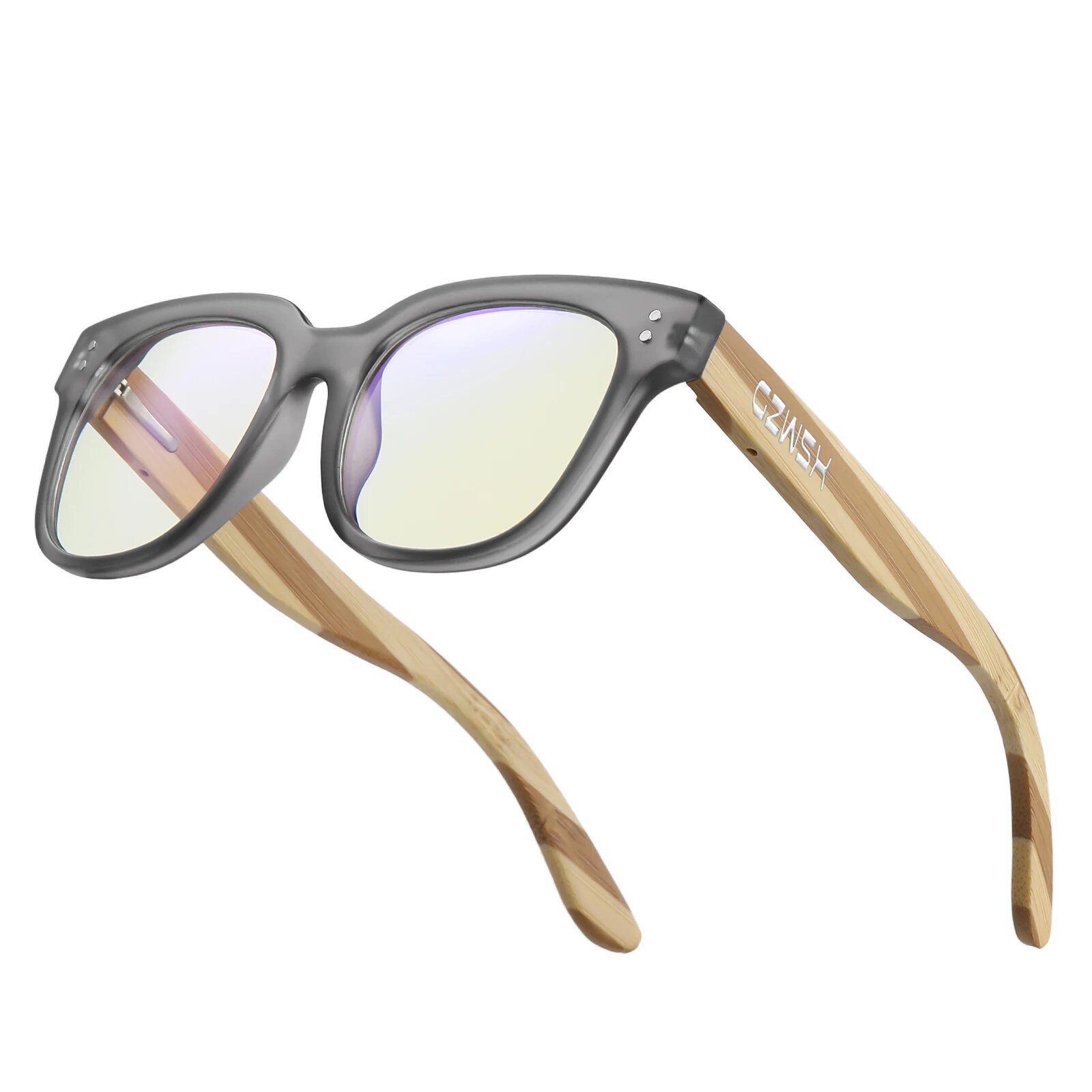 GM деревянные очки для чтения Красный