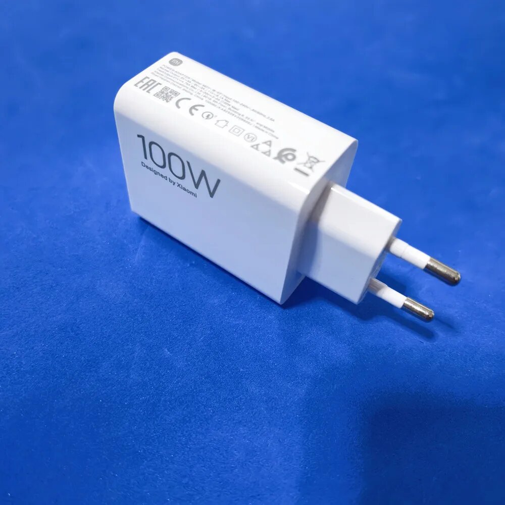 Оригинальное турбо-быстрое зарядное устройство Xiaomi 100 Вт Redmi Note15 14 Pro+ EU Charger Only
