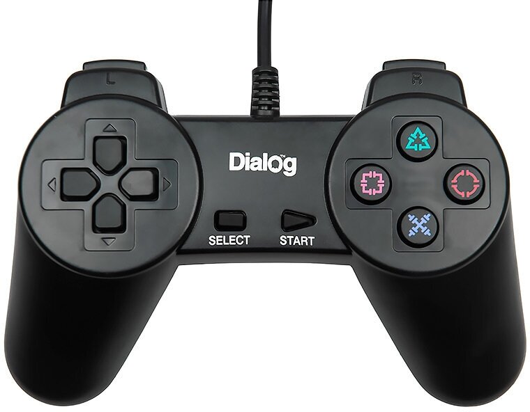 Геймпад DIALOG GP-A01 черный, проводной, 10 кнопок, USB, для PC