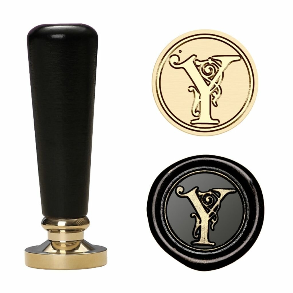 Печать для сургуча с деревянной ручкой