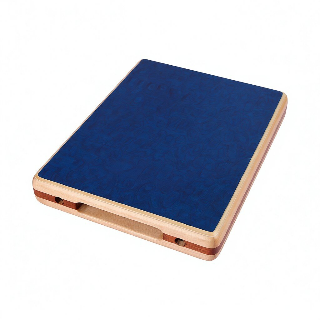 Cajon деревянный барабан плоский ручной барабан ударный инструмент с сумкой для хранения вечеринка выступление портативный восьмиугольный барабан для начинающих, поверхность барабана: синяя шариковая узорчатая песковица, корпус барабана: береза и