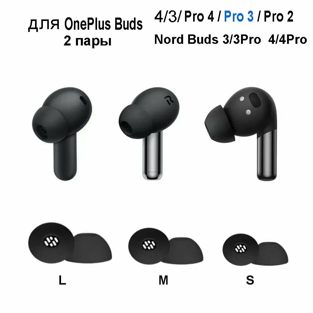 Амбушюры чехол для наушников OnePlus Buds 4 / 3 Pro4 Pro3 Pro2