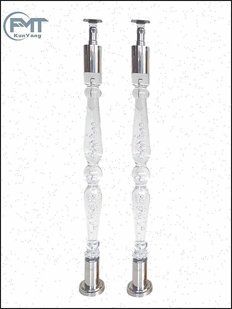 Поручень для лестницы с хрустальными балясинами, акриловые стойки, для коттеджа, отеля, ресторана, KTV в современном стиле -2 шт