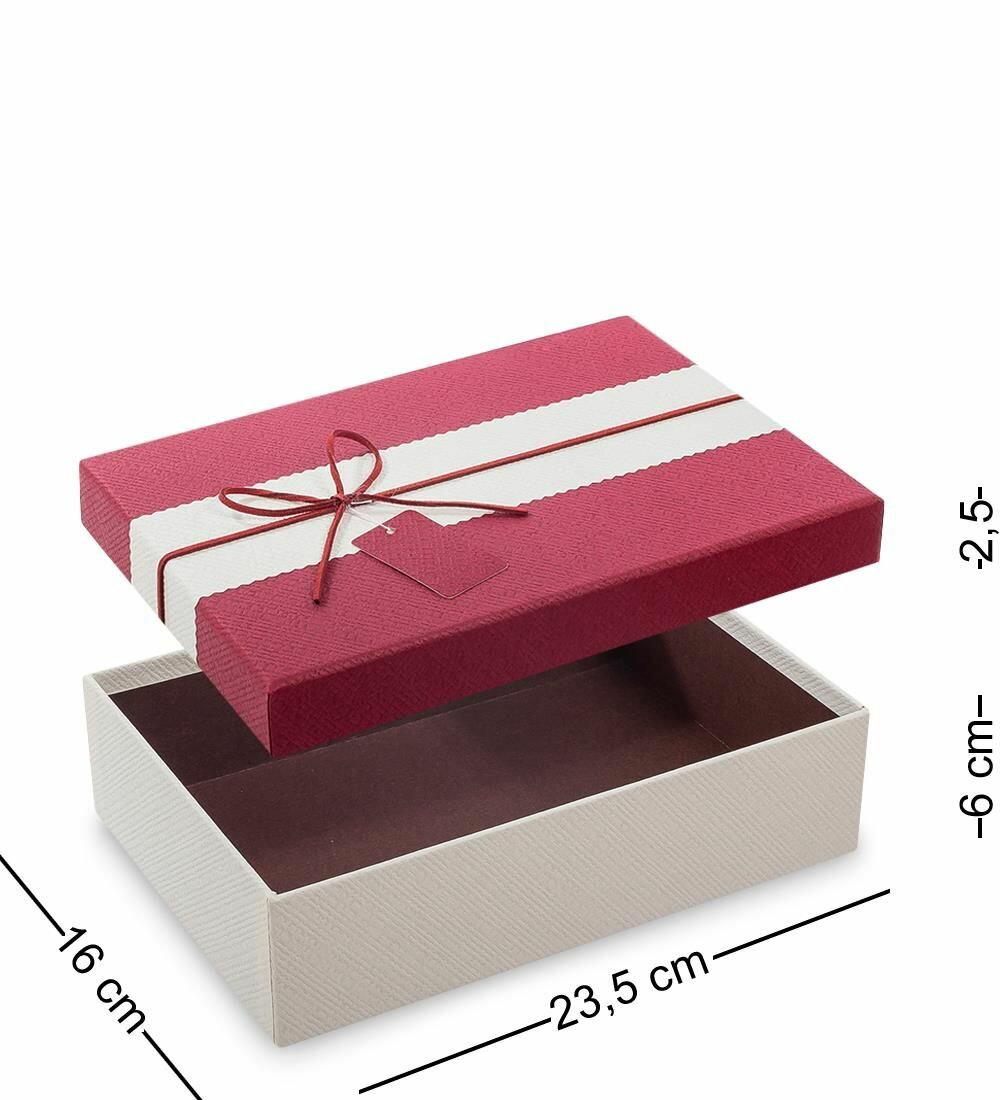 Коробка Прямоугольник цв. молочн./борд. A2078740 Packing Symphony, Картон, бумага