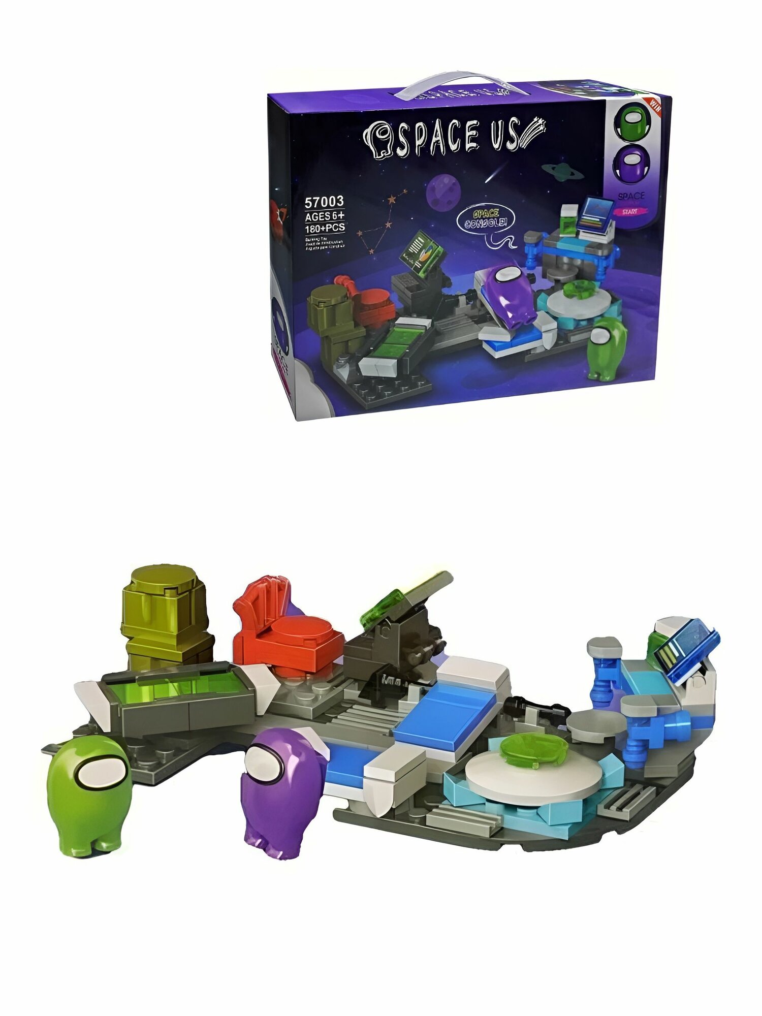 Конструктор Among Us Амонг Ас Среди нас 180 деталей / 57003