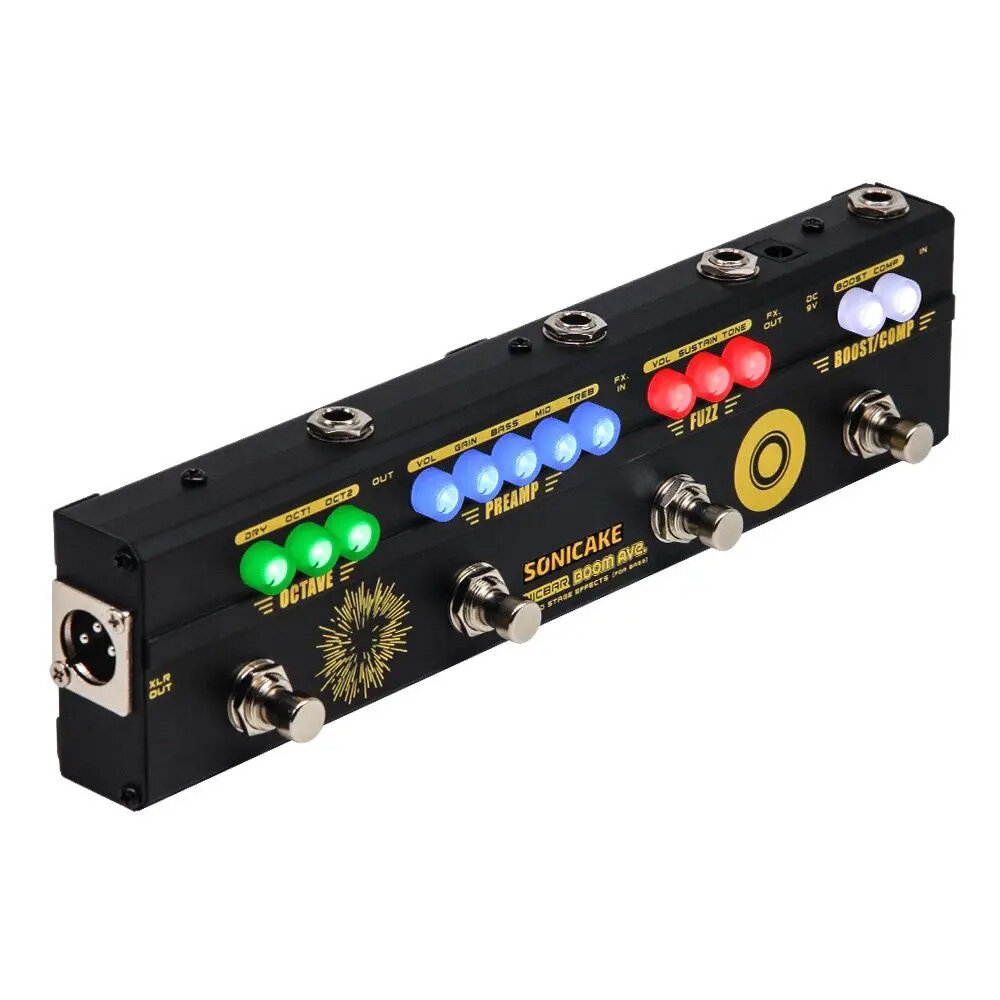 Sonicake QCE-40 Boom Ave. Bass Multieffect Pedal