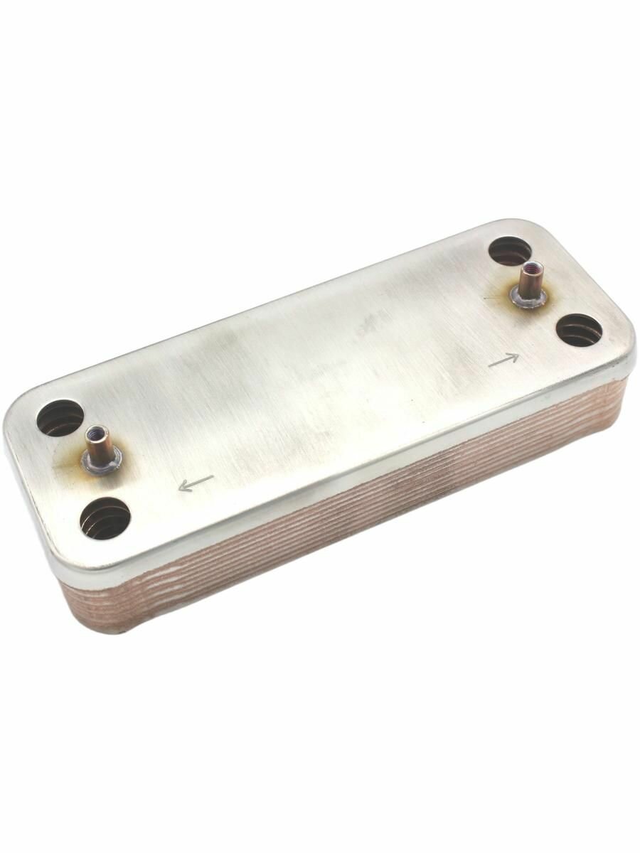Вторичный теплообменник ГВС 12 пластин для Ariston, Chaffoteaux 65104333 (ITM)
