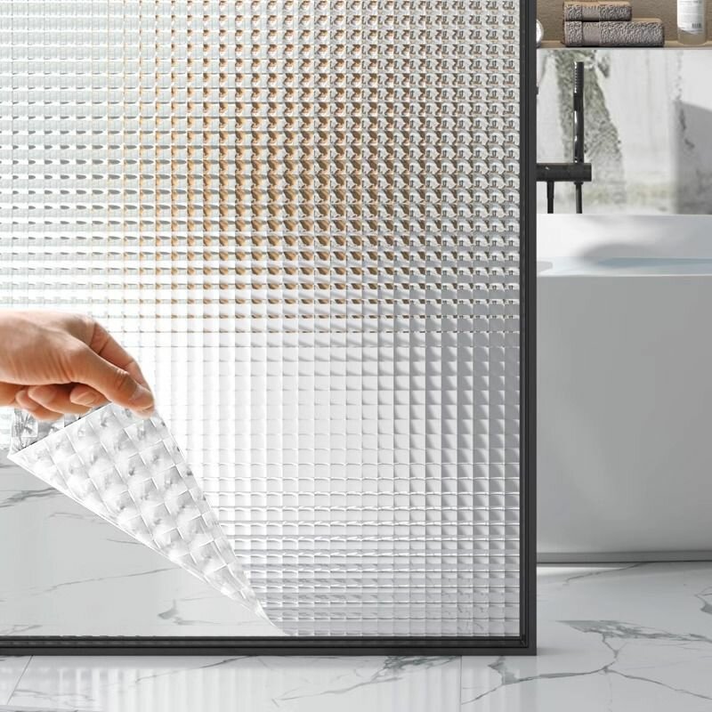 Наклейка на окно, матовое стекло, полупрозрачное, непрозрачное, для двери ванной, антиподглядывающая декоративная пленка для конфиденциальности