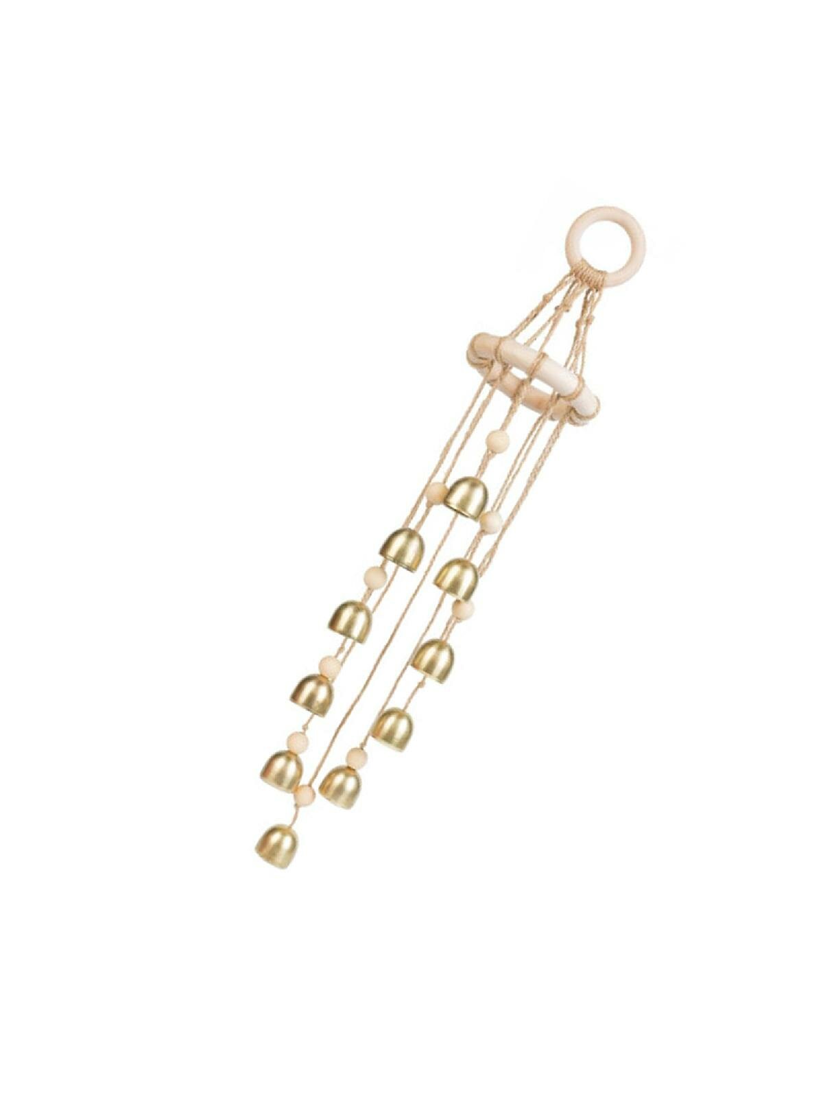 Ржавые деревянные духовые колокольчики ручной работы для патио, балкона, природной тематики